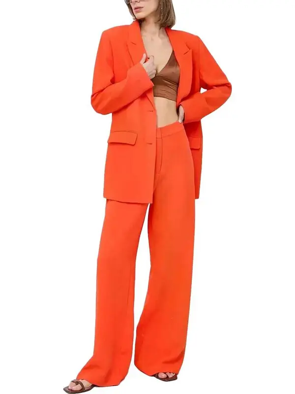 NOTES DU NORD Single-breasted Blazer - Orange