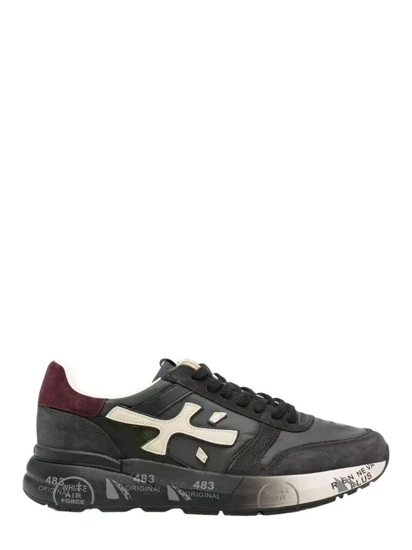 Premiata Patch-detail Sneakers - Black