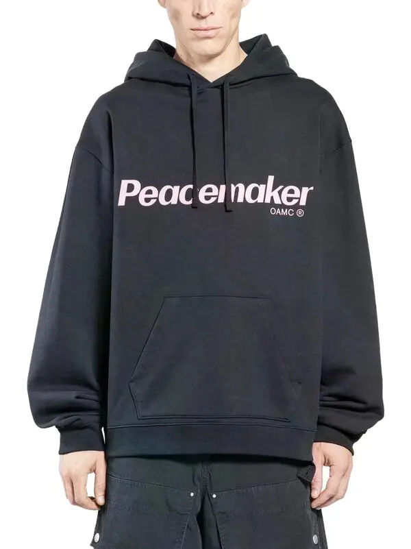 PEACEMAKER OAMC Logo-print Hoodie - Black