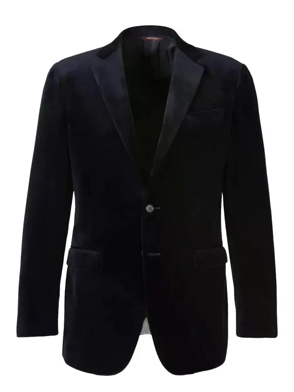 Canali Velvet Two-button Jacket - Blue