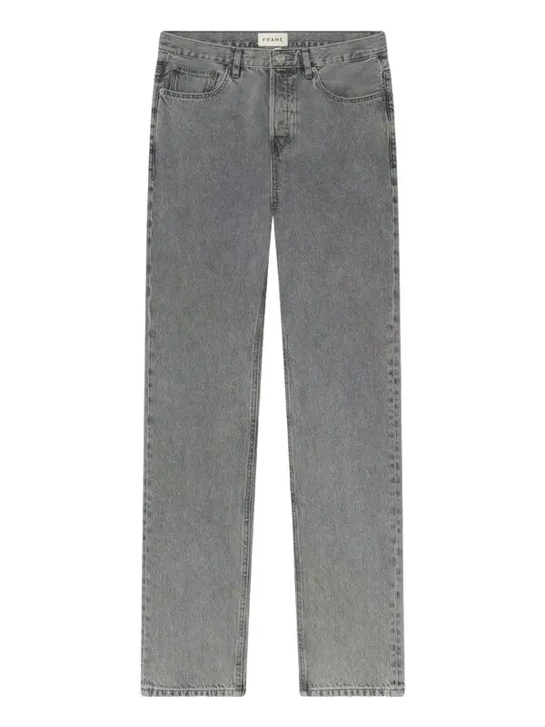 FRAME Five-pocket Straight Jeans - Grey