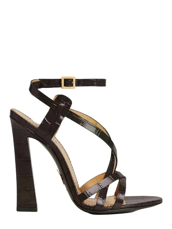 Dsquared2 Twin Crossover Heeled Sandals - Brown