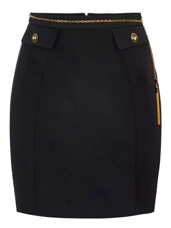 Elisabetta Franchi Chain-embellished Mini Skirt - Black