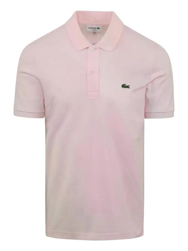 Lacoste L.12.12 Ribbed-collar Polo Shirt - Pink