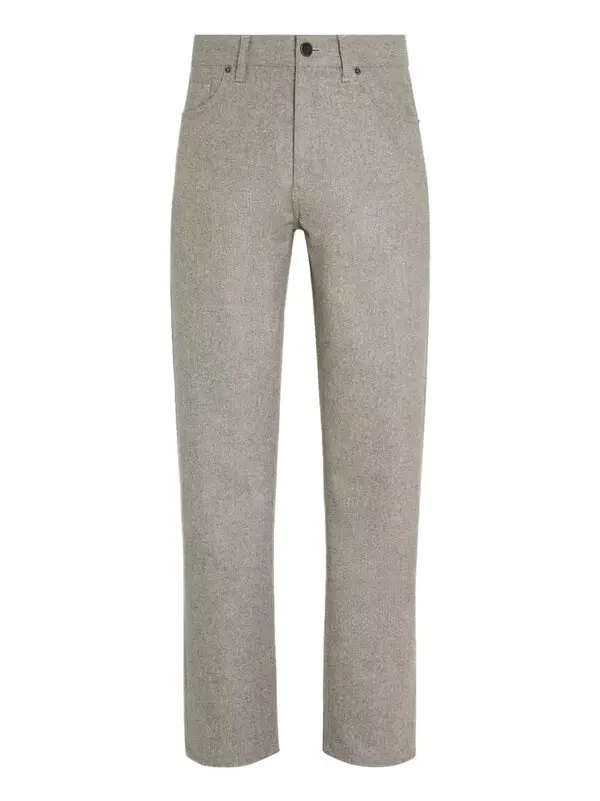 Zegna Roccia Cashmere Trousers - Grey