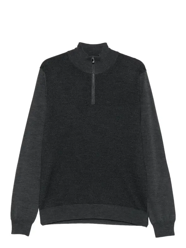 Corneliani Zip-front Sweater - Grey