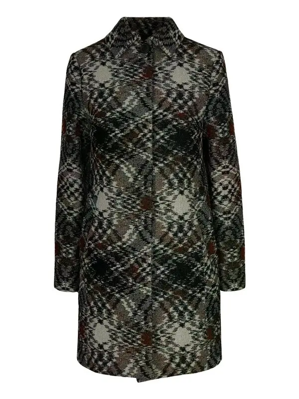Missoni Patterned Button Coat - Brown