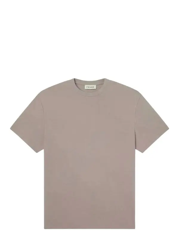 FRAME Crew-neck Short-sleeve T-shirt - Neutrals