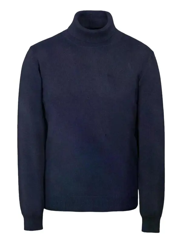 MOORER Turtleneck Sweater - Blue