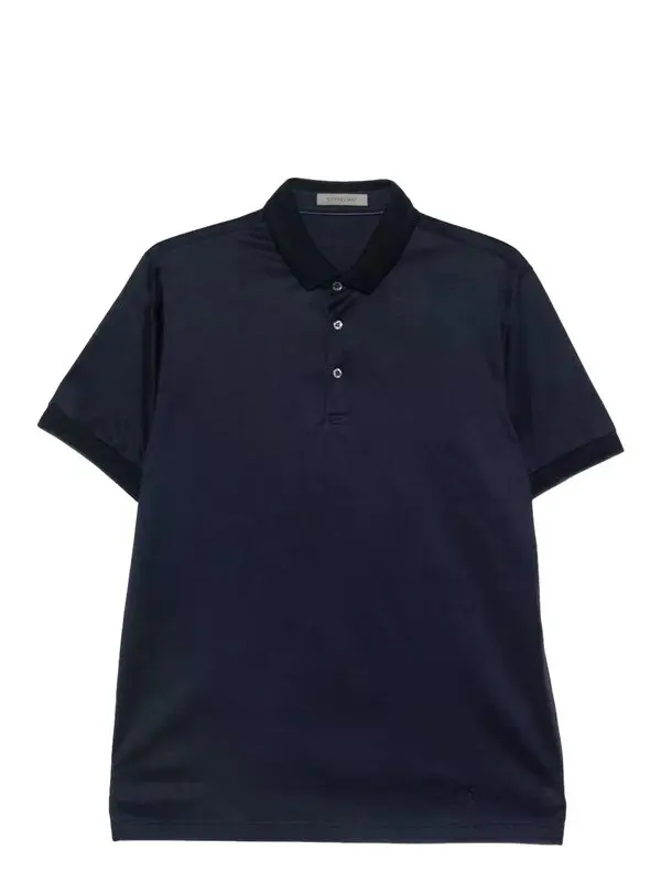 Corneliani Short-sleeve Polo Shirt - Blue