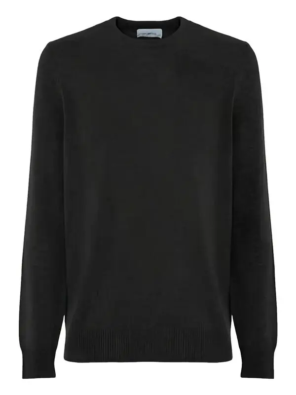 Malo Crew-neck Long-sleeve Sweater - Black