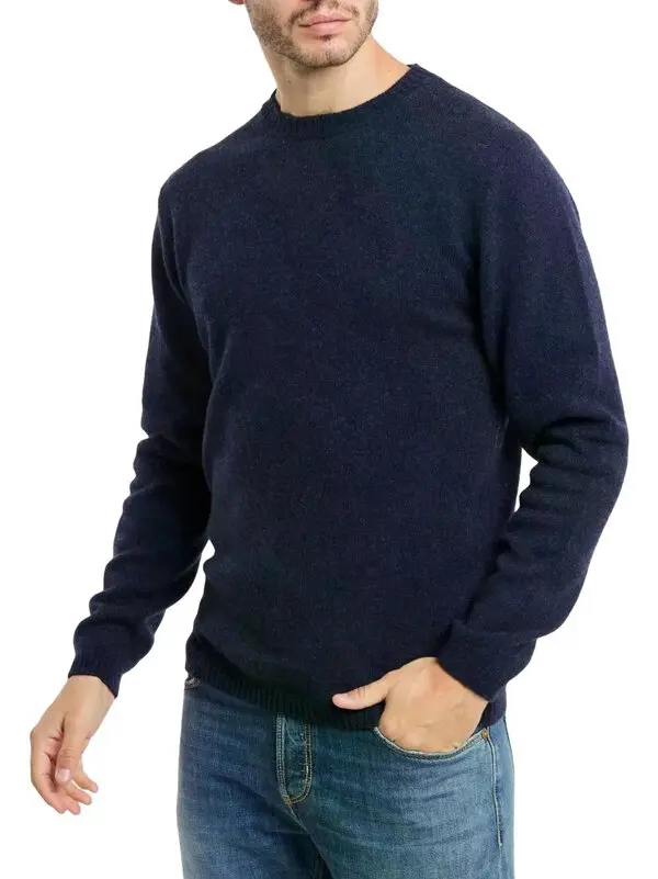 DANIELE FIESOLI Crew-neck Wool Sweater - Blue