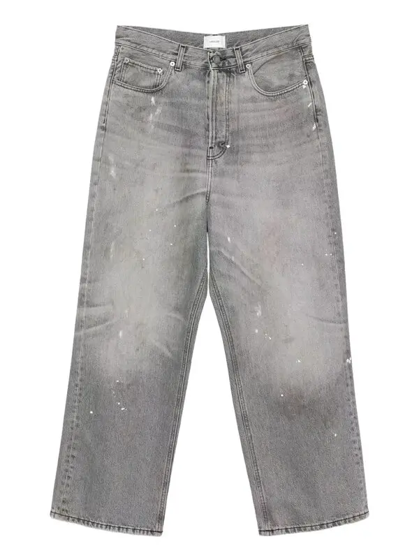 HAIKURE Splash Denim Trousers - Grey