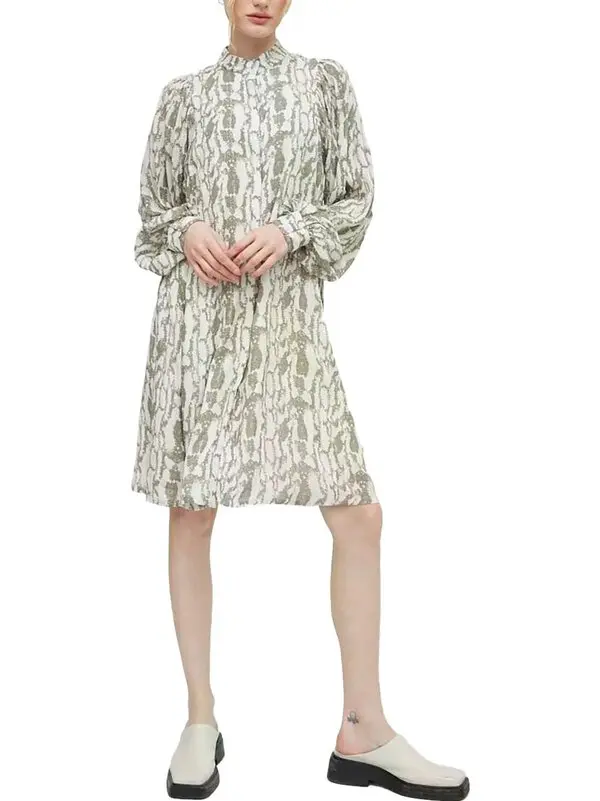 BRUUNS BAZAAR Barbareabbphilina Snake-print Midi Dress - Neutrals