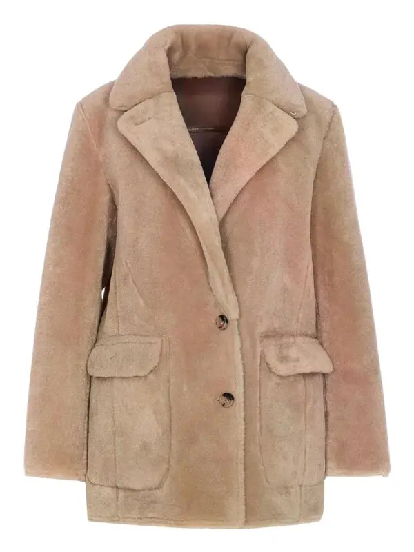 URBANCODE Reversible Faux Fur Coat - Neutrals