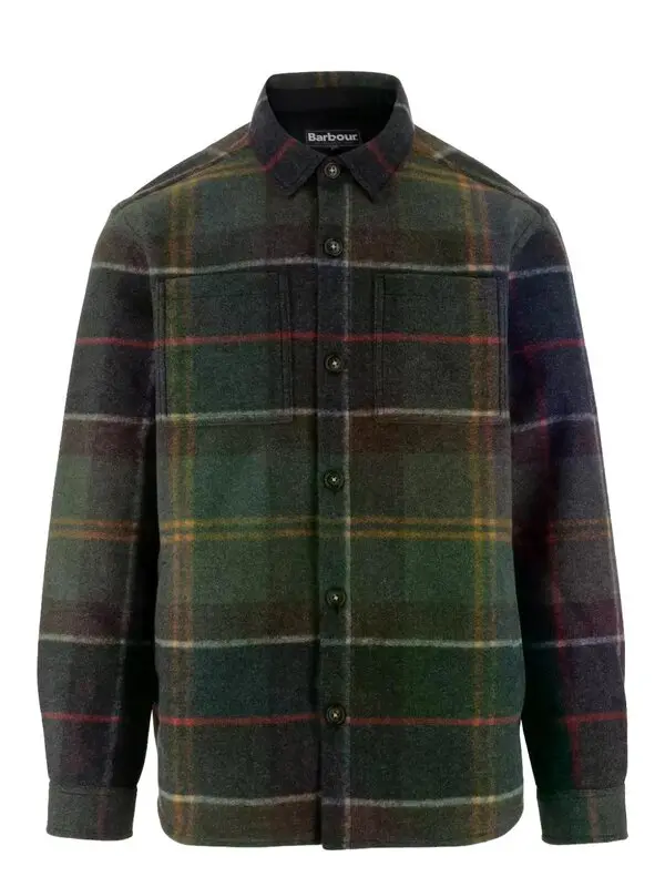 Barbour Tartan Shirt Jacket - Grey
