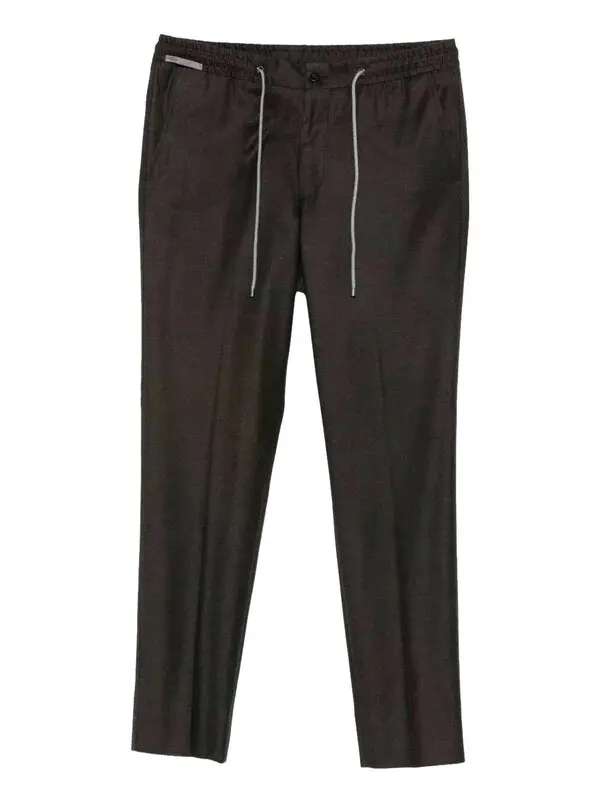 Corneliani Drawstring Waistband Trousers - Brown