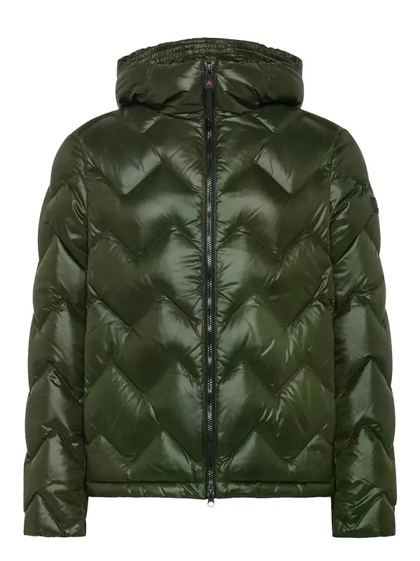 Peuterey Quilted Hooded Jacket - Green