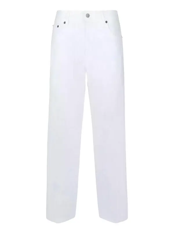HAIKURE Buttoned Straight-leg Jeans - White