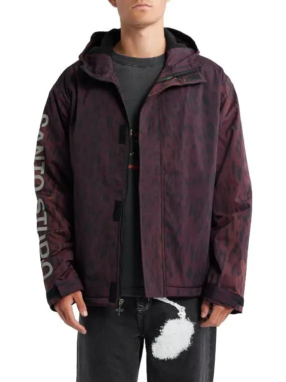 SANTO STUDIO Hooded Snowboard Jacket - Brown