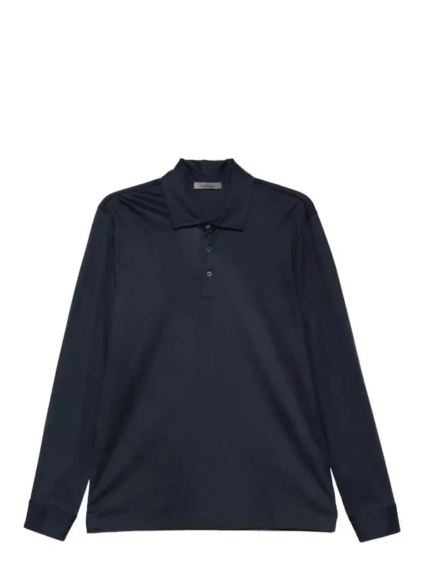 Corneliani Long-sleeve Polo Shirt - Black