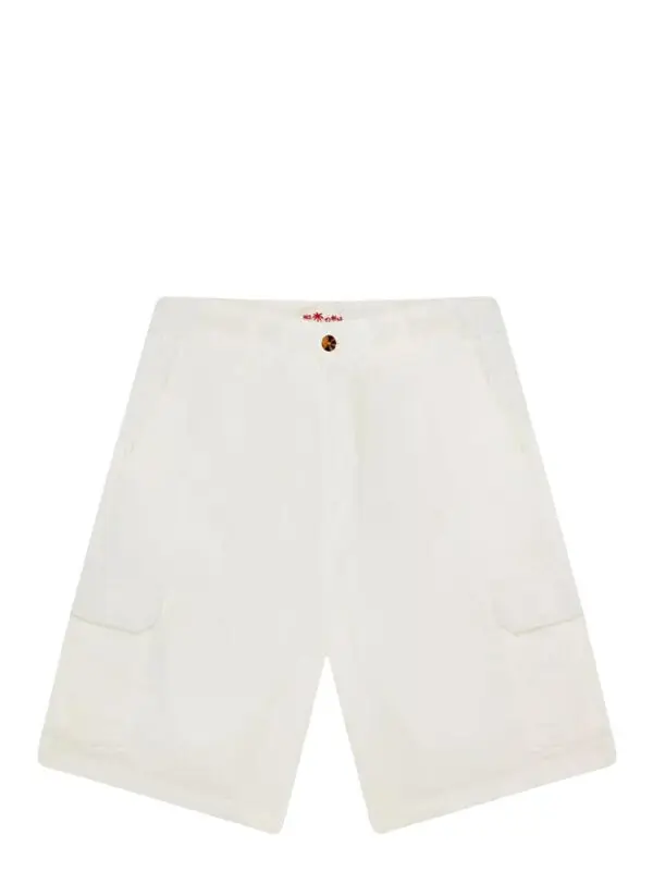 MC2 SAINT BARTH Cargo-pocket Elasticated Shorts - White