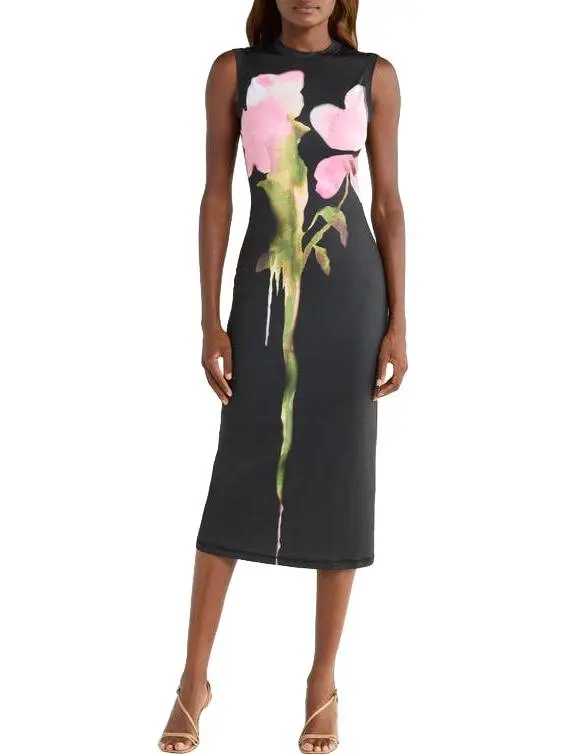 Stine Goya Floral Jersey Tank Dress - Melting Flowers