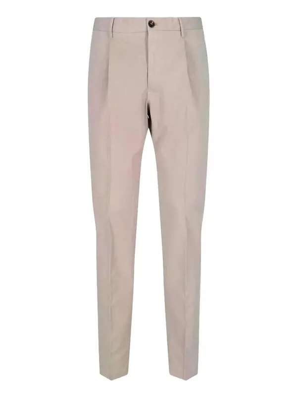 Incotex Pleated-front Trousers - Neutrals