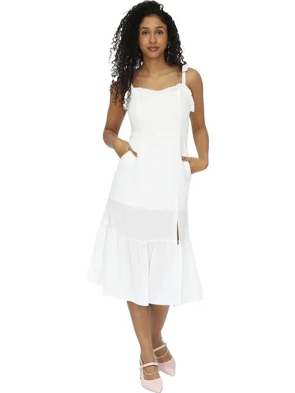 BELLE & BLOOM Summer Storm Midi Dress - White