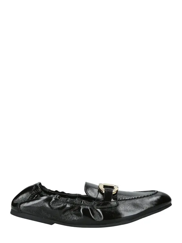 FERRAGAMO Leather Loafers - Black