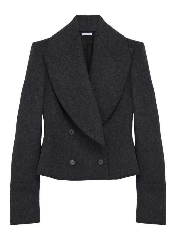 Alexander McQueen Wool Double-breasted Coat - Black