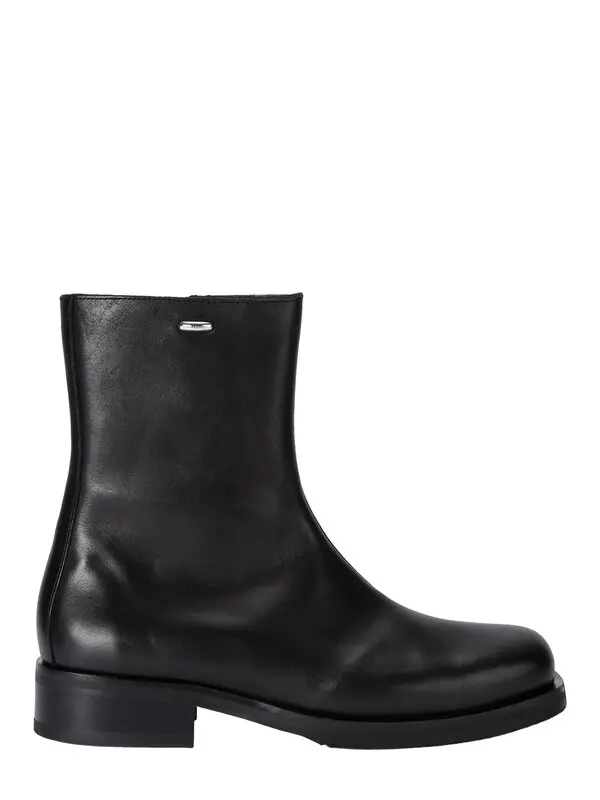 Our Legacy Leather Camion Ankle Boots - Black