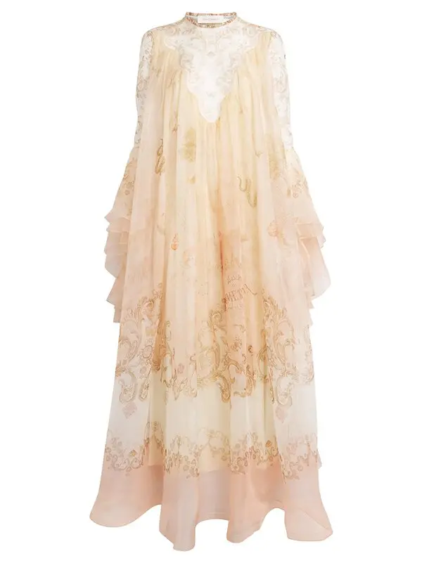 Zimmermann Silk Hypnotic Maxi Dress - Pink
