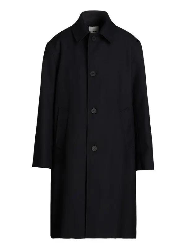 Sandro Twill Coat - Navy
