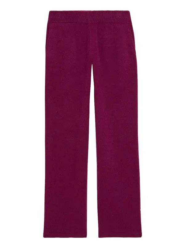 THE ELDER STATESMAN Cashmere Sweatpants - Plum