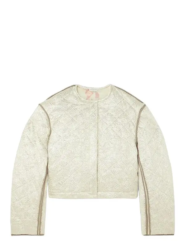 Dries Van Noten Reversible Quilted Jacket - Ecru