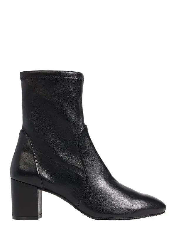 STUART WEITZMAN Yuliana 60 Stretch-leather Sock Boots - Black