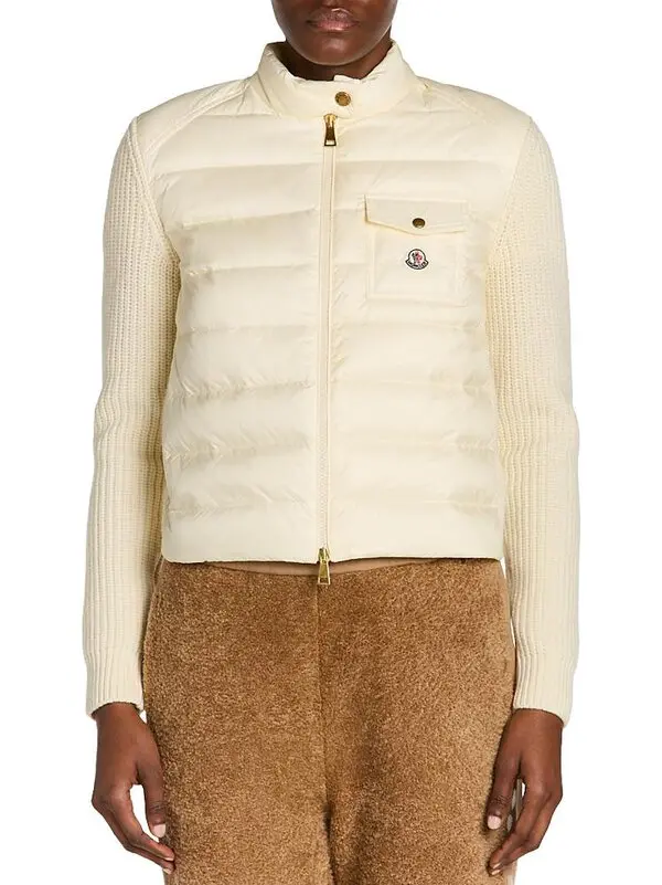 Moncler Cardigan Jacket - Natural