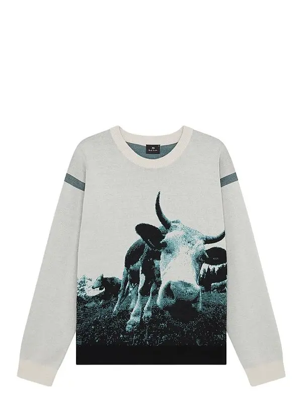 Paul Smith Cotton Cow Sweater - Grey