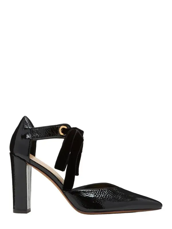 Ulla Johnson Corinna Eyelet Detail High Heel - Noir