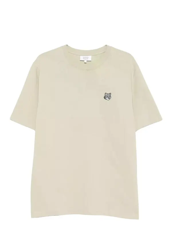 Maison Kitsuné Fox-patch T-shirt - Neutrals