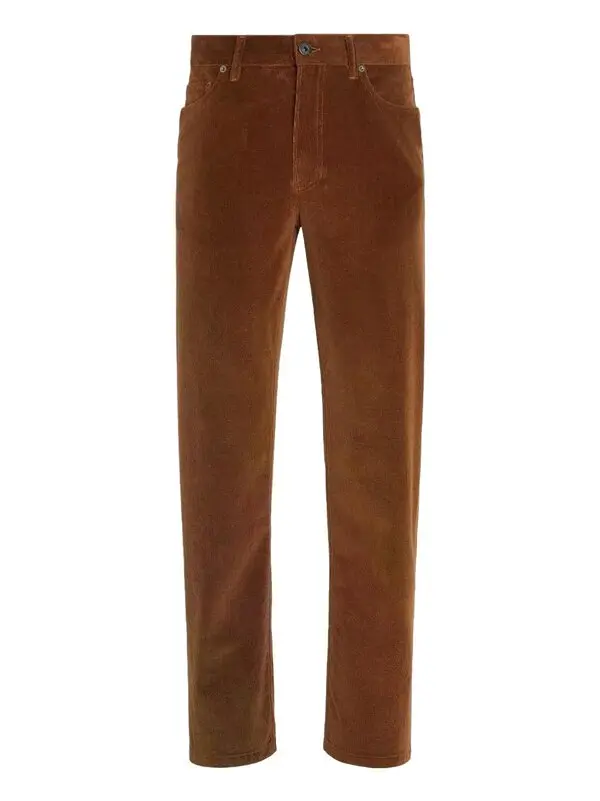 Zegna Cashco Roccia Corduroy Trousers - Brown