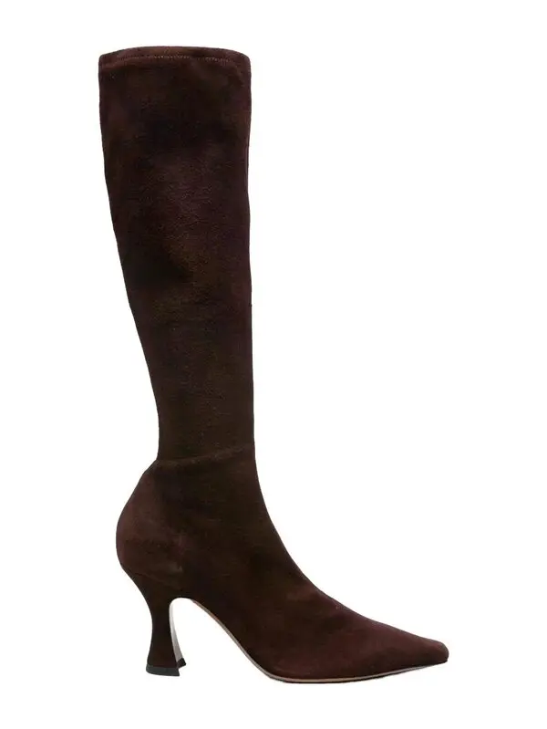 NEOUS 80mm Knee-high Suede Boots - Brown