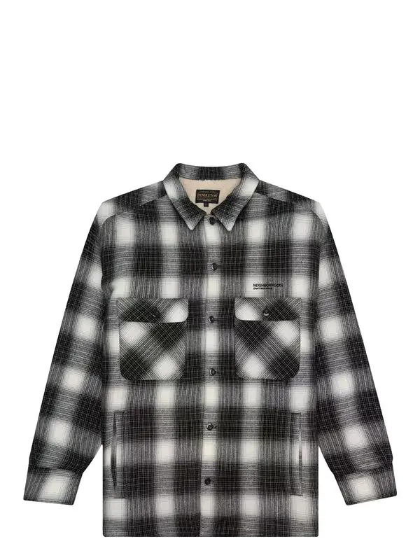 NEIGHBORHOOD Check-pattern Shirt - Black