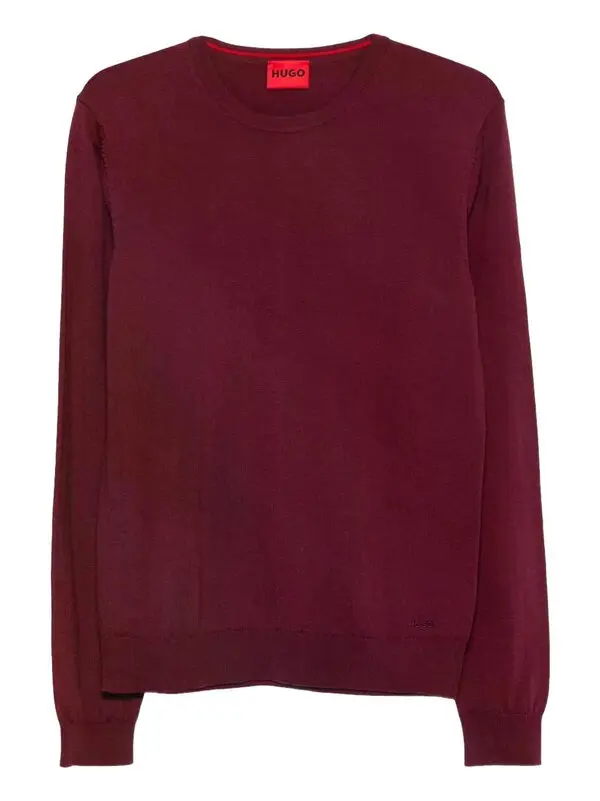 BOSS Crew-neck Wool Sweater - Red