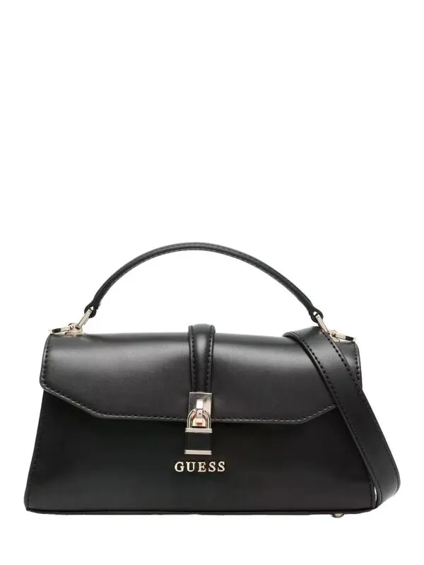 Guess Mini Queensland Lock-accent Tote - Black