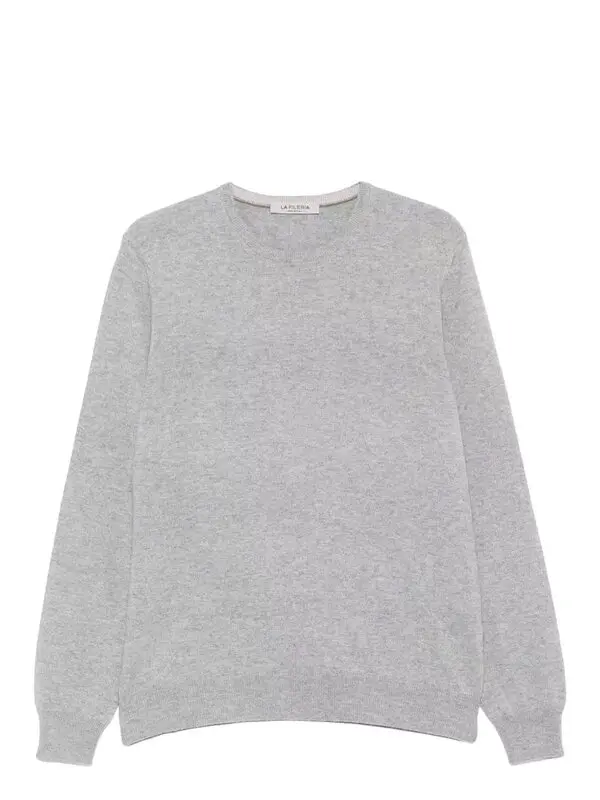 FILERIA Round-neck Cashmere Sweater - Grey