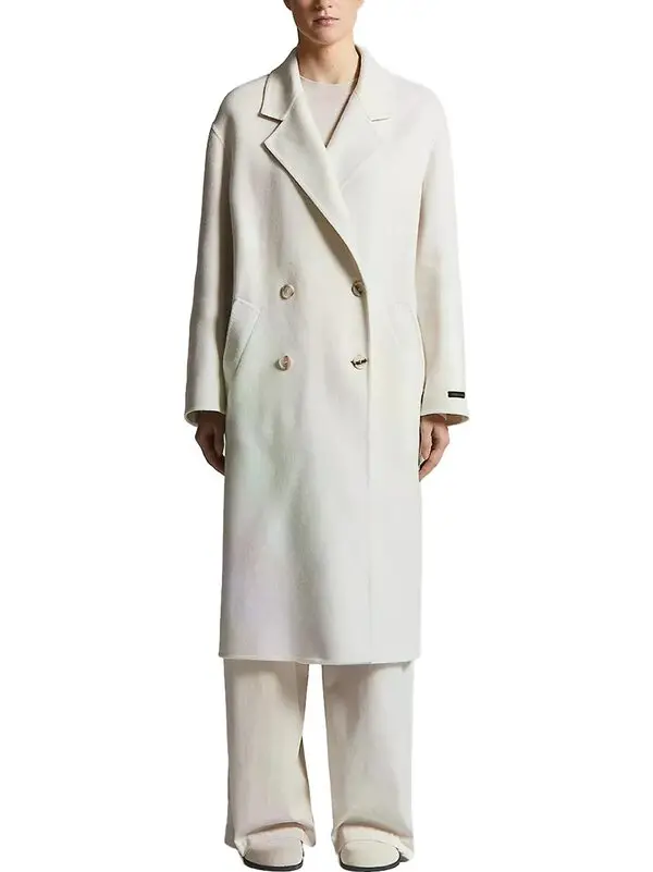 Peserico Double-breasted Wool Coat - Neutrals
