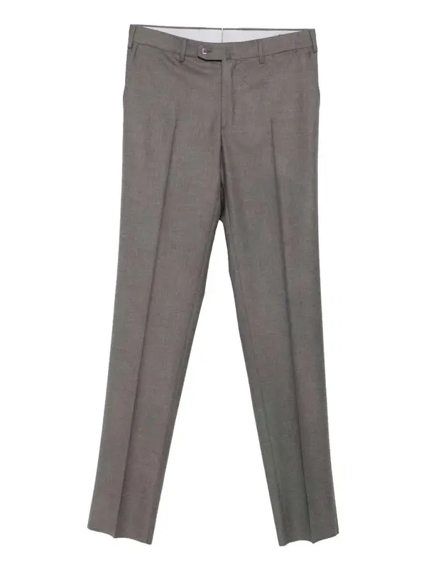 Stefano Ricci Tailored Wool Trousers - Grey