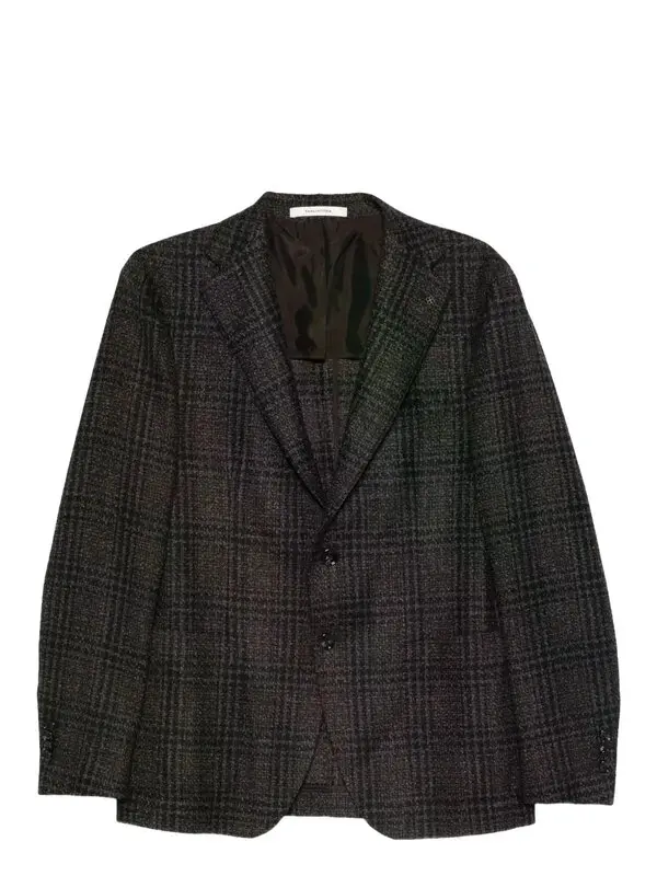 Tagliatore Checked Blazer - Brown